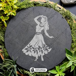 Hula Dancer Hawaiian Girl Polynesian Island Pacific Luau Ritual Svg,dxf ...