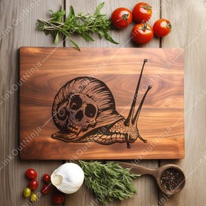 Snail Skull Shell Creepy Crawler Gothic Horror Halloween Laser File SVG ...