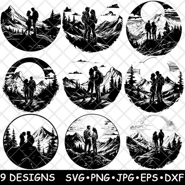 Mountain Wedding Svg - Etsy