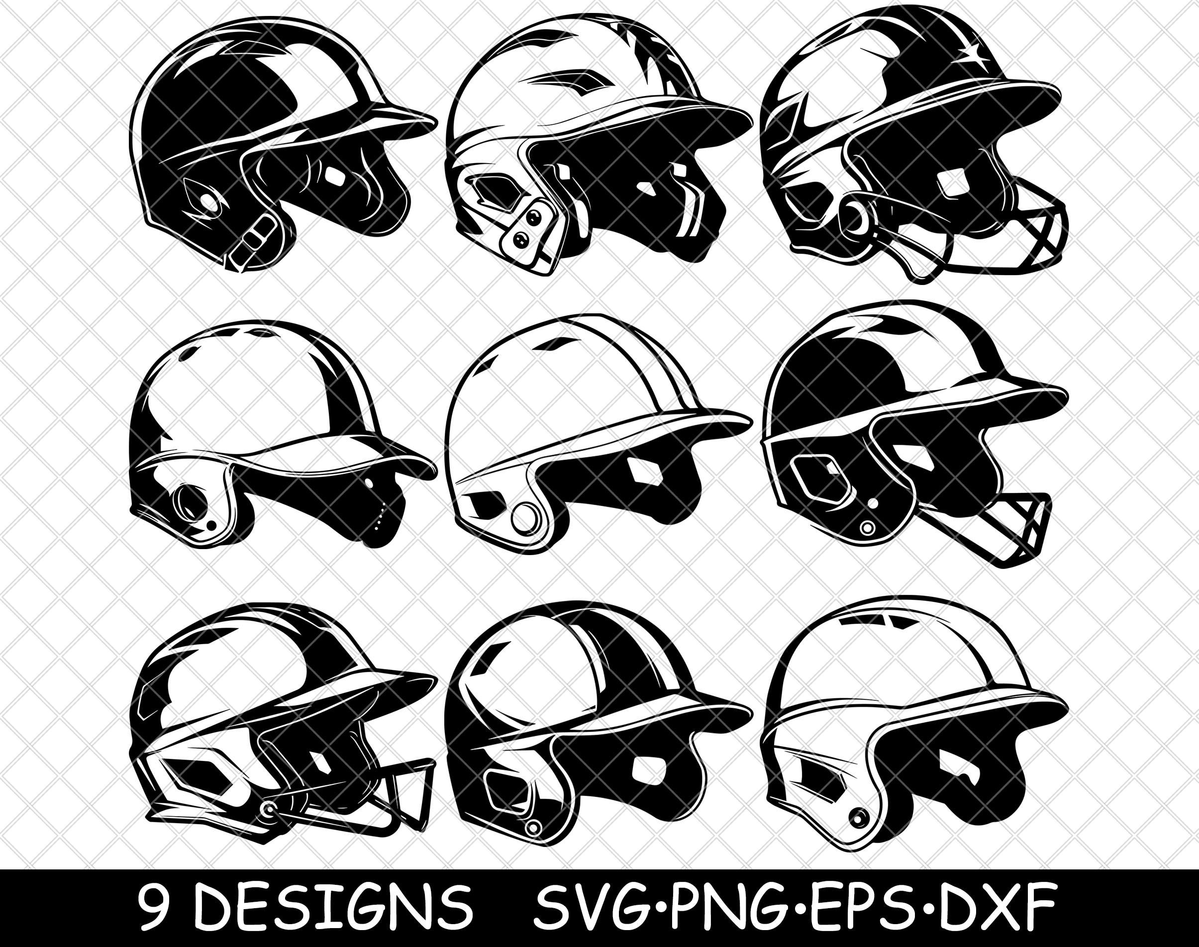 Baseball Helmet Drawing