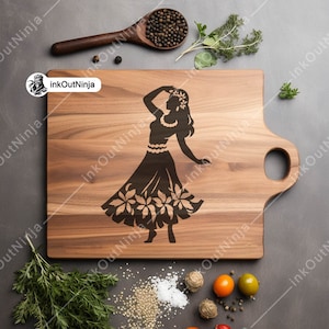 Hula Dancer Hawaiian Girl Polynesian Island Pacific Luau Ritual Svg,dxf ...