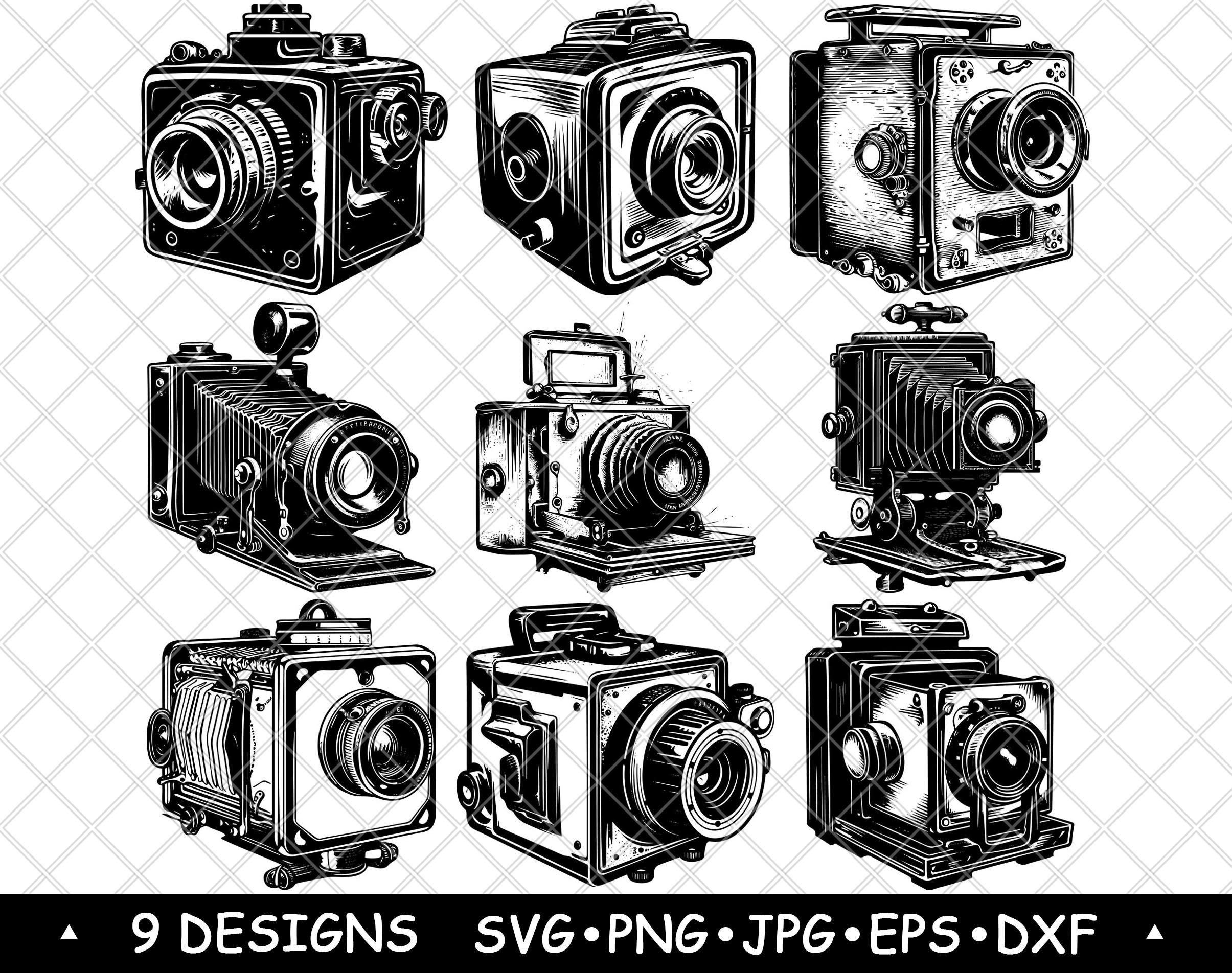 Vintage Camera Tekening Vintage Camera Art Free Download Clip Art