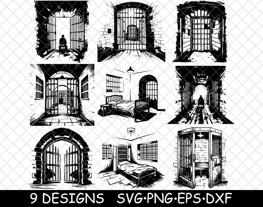 Prison Cell Jail Dungeon Incarcerate Penitentiary Detain - Etsy