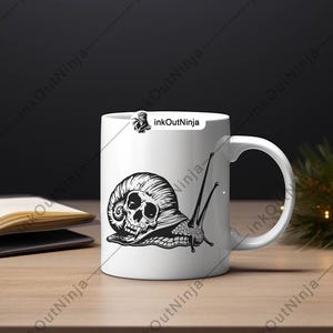 Snail Skull Shell Creepy Crawler Gothic Horror Halloween Laser File SVG ...