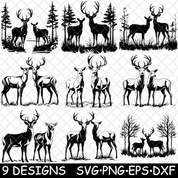 Stag Stencil - Etsy