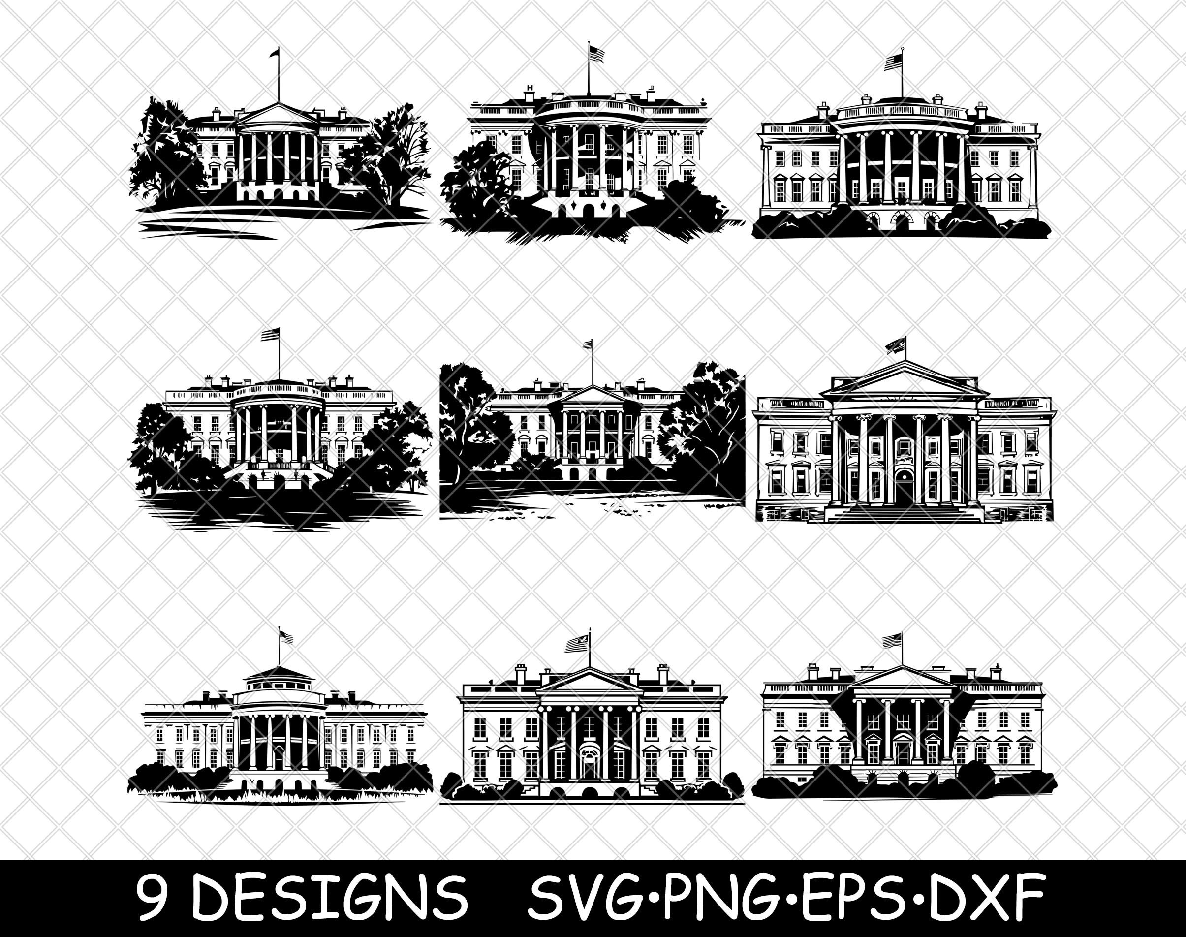 Simple White House Clipart