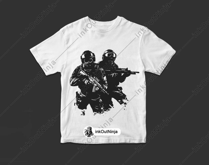US Police SWAT Tactical Team Army Unit Soldier Military Service Svg,dxf ...