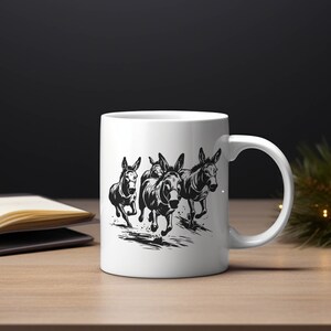 Mule Donkey Esel Burro Mini Cartoon Gallop Run Horse Ranch Animal Svg ...