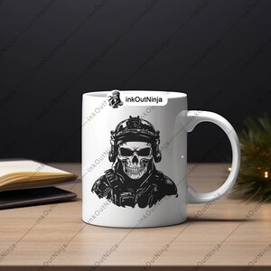 Swat Skull Army Skeleton Helmet Soldier Military Cnc Board Coaster ...