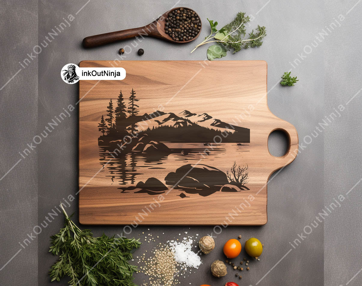 Lake Tahoe Alpine California Nevada Crystal Clear Sierra Scenic Svg,dxf ...