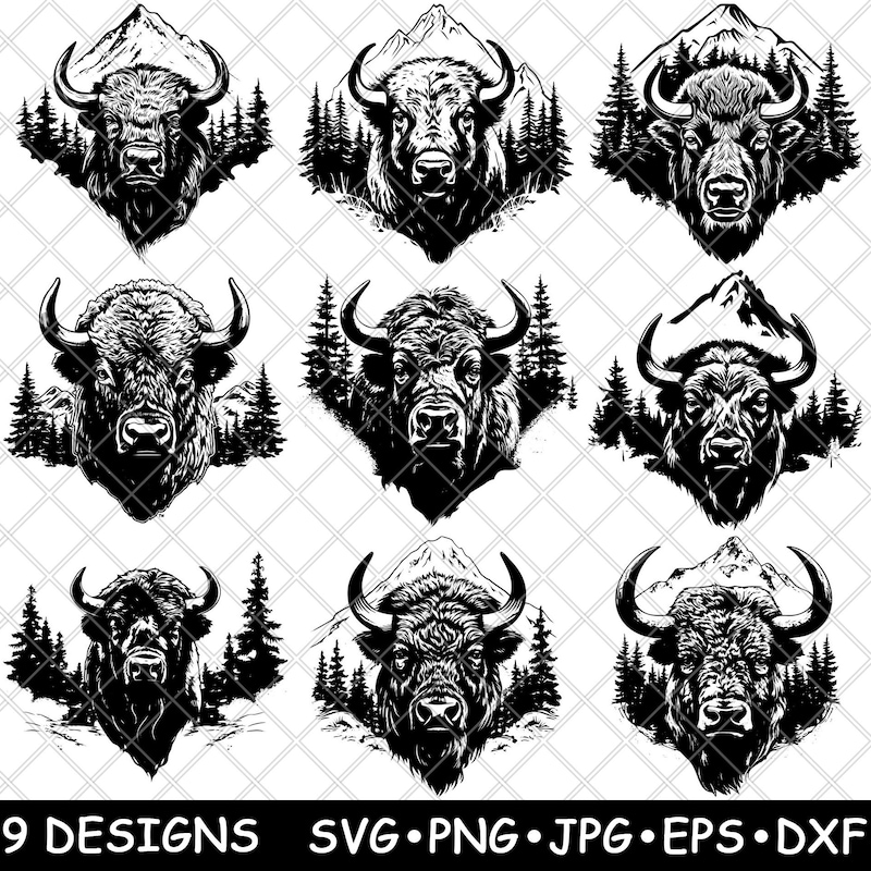 Buffalo Stencil - Etsy