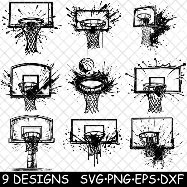 Basketball Net Svg - Etsy