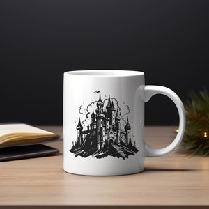 Medieval Castle Fantasy Gothic Dark Palace Vampire Viking Svg,dxf,eps ...