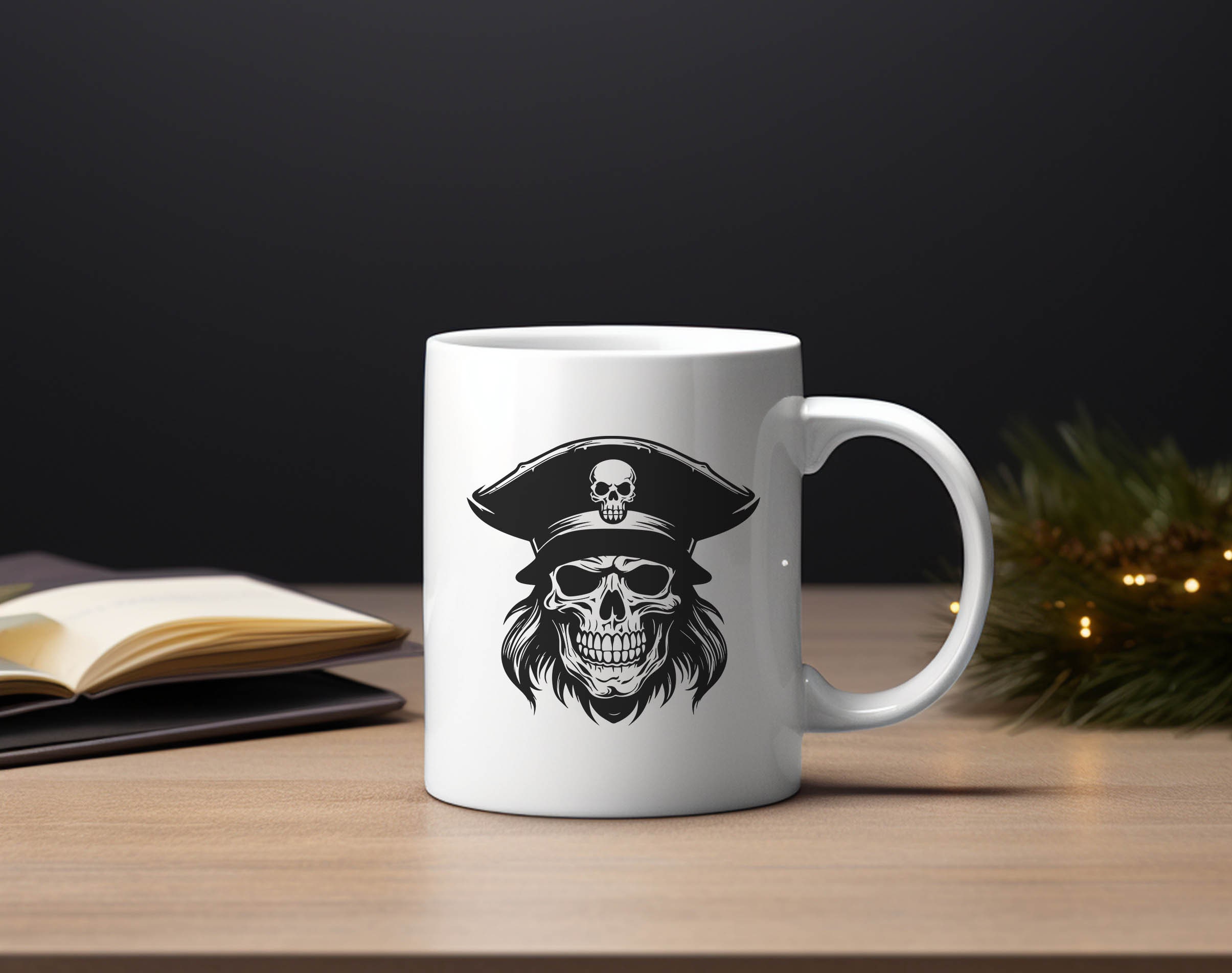 Pirate Skull Captain Jolly Roger Hat Buccaneer Treasure - Etsy