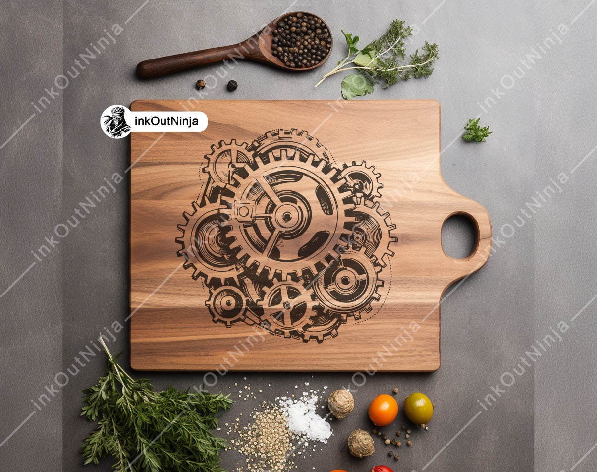 Mechanical Gear Cogs Machine System Gearbox Wheel Part Engineering Svg ...