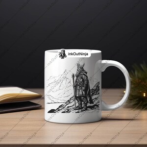 Viking Norse Valhalla Knight King Old Medieval Scene Board Coaster ...