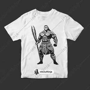 Samoan Native Warrior Polynesian Island Tribal Tongan Fighter Svg,dxf ...