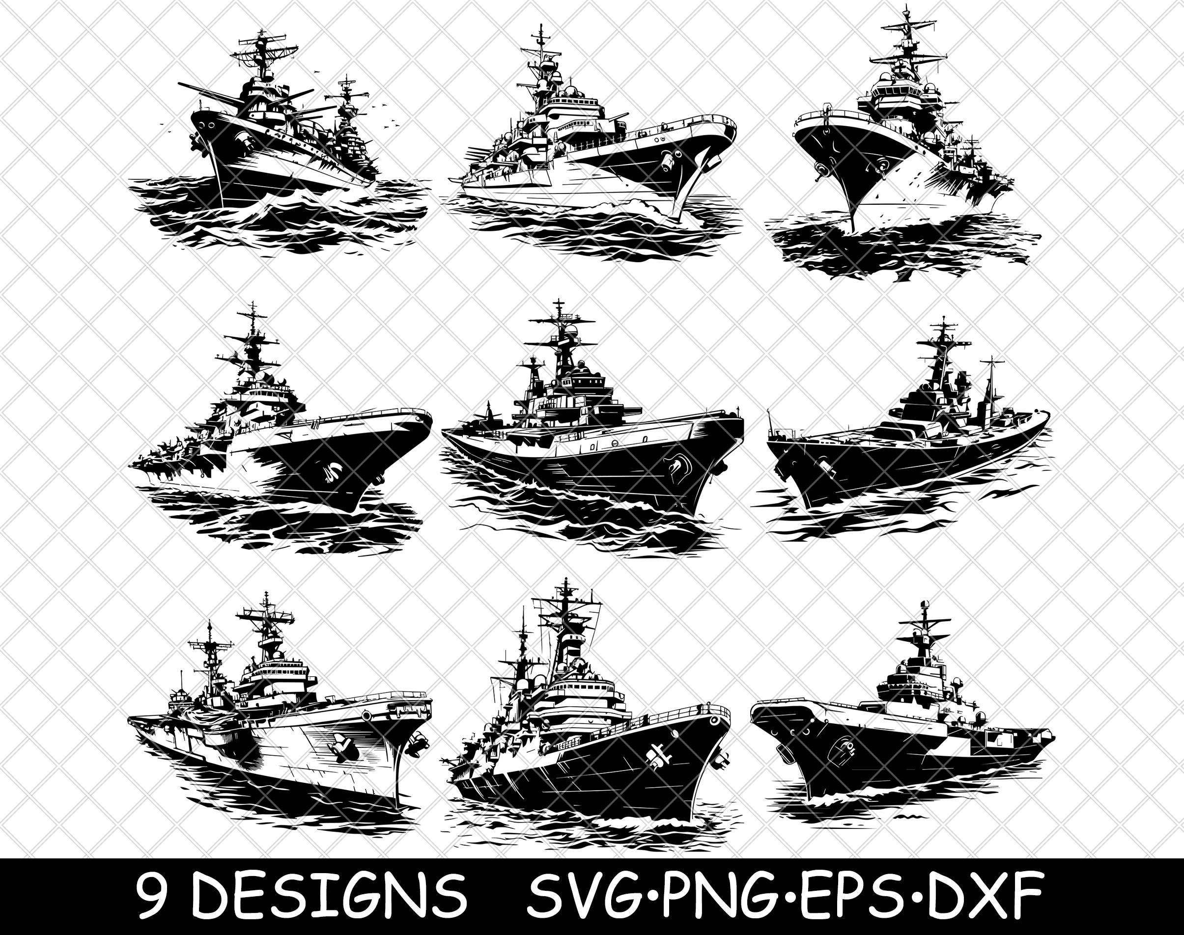 Navy Ship Vector
