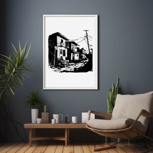 Urban Slum Poor House Hood Neighborhood Squat Overcrowded Svg,dxf,eps ...