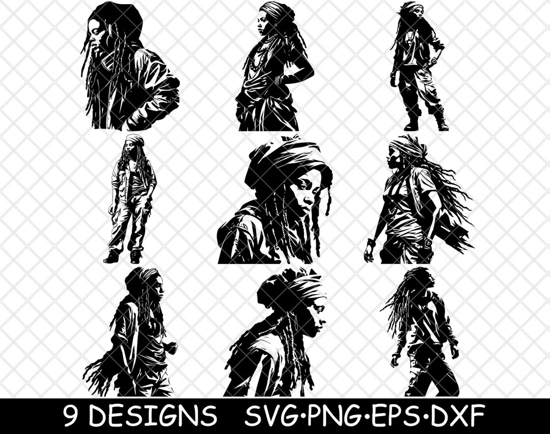 Rasta Woman Dreadlock Reggae Jamaica Boho Jah Island Girl - Etsy