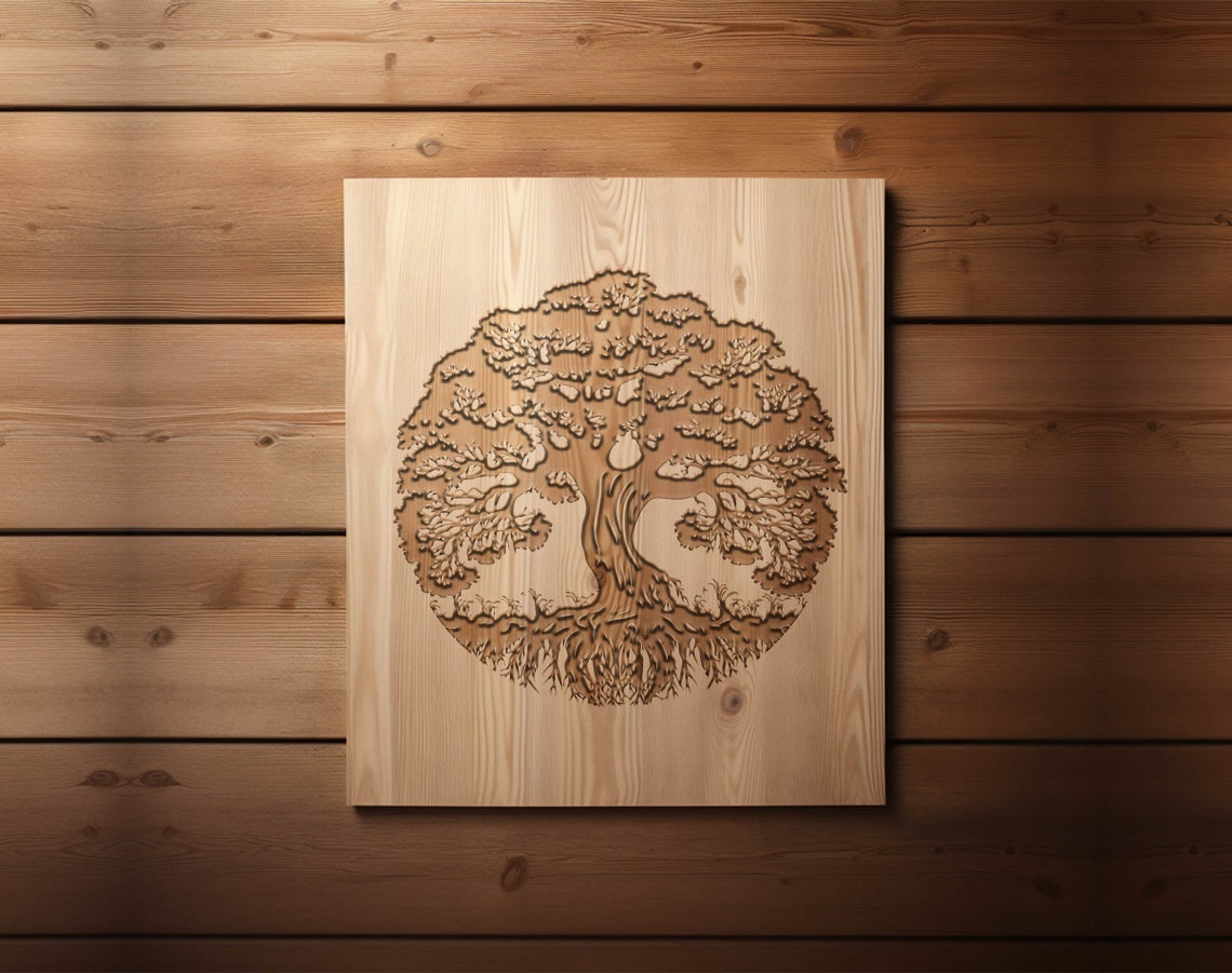 Balete Tree Ficus Sacred Fig Banyan Maui Woodland Hawaii Laser File SVG ...