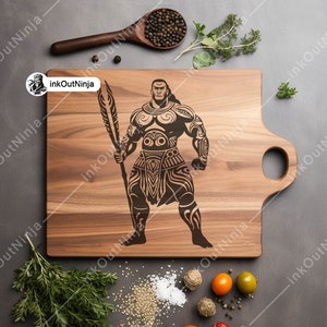 Samoan Native Warrior Polynesian Island Tribal Tongan Fighter Svg,dxf ...