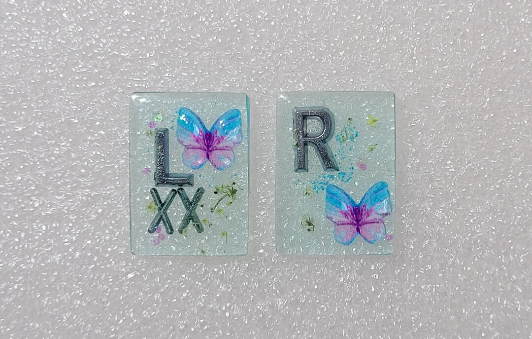 Personalized X-ray Markers: Minimalist Light Blue Initialed Gift - Etsy