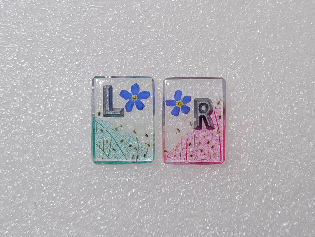 1 Pair of "forget Me Not" Floral X-ray Markers With Initials (max 3 ...