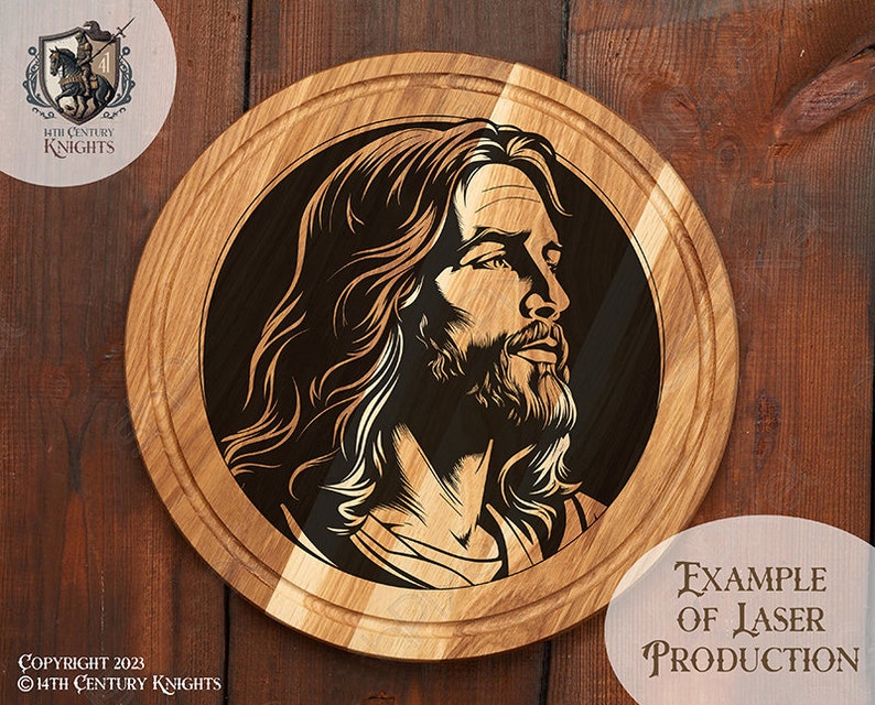 Vector SVG Jesus Christ for Laser Engraving, Digital Artwork Download ...