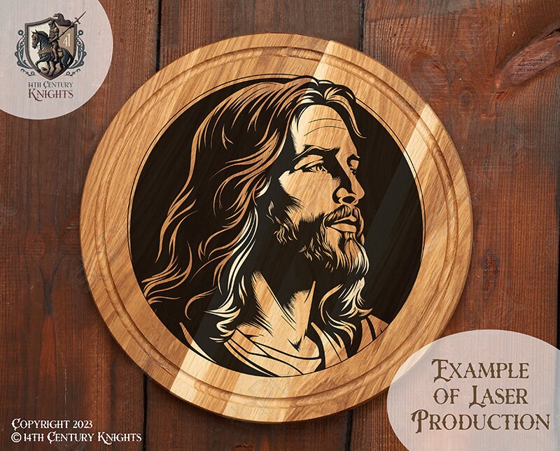 Vector SVG Jesus Christ for Laser Engraving, Digital Artwork Download for Ezcad or Lightburn ...