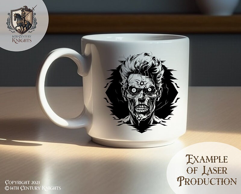 Vector SVG Daemon for Laser Engraving, Digital Artwork Download for ...