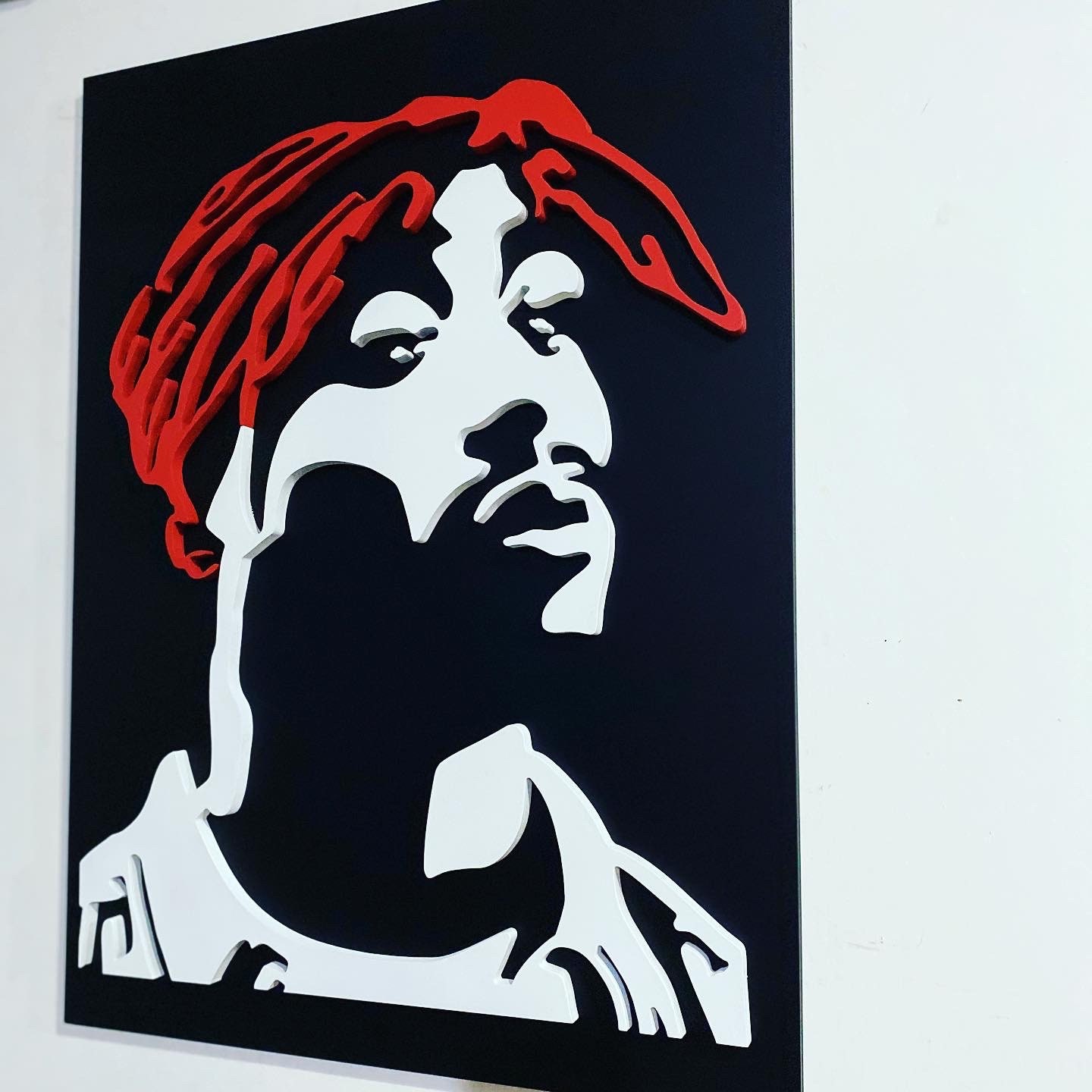 TUPAC , Tupac Wall Art, Metal Wall Decor, Livingroom Wall Art, Tupac ...