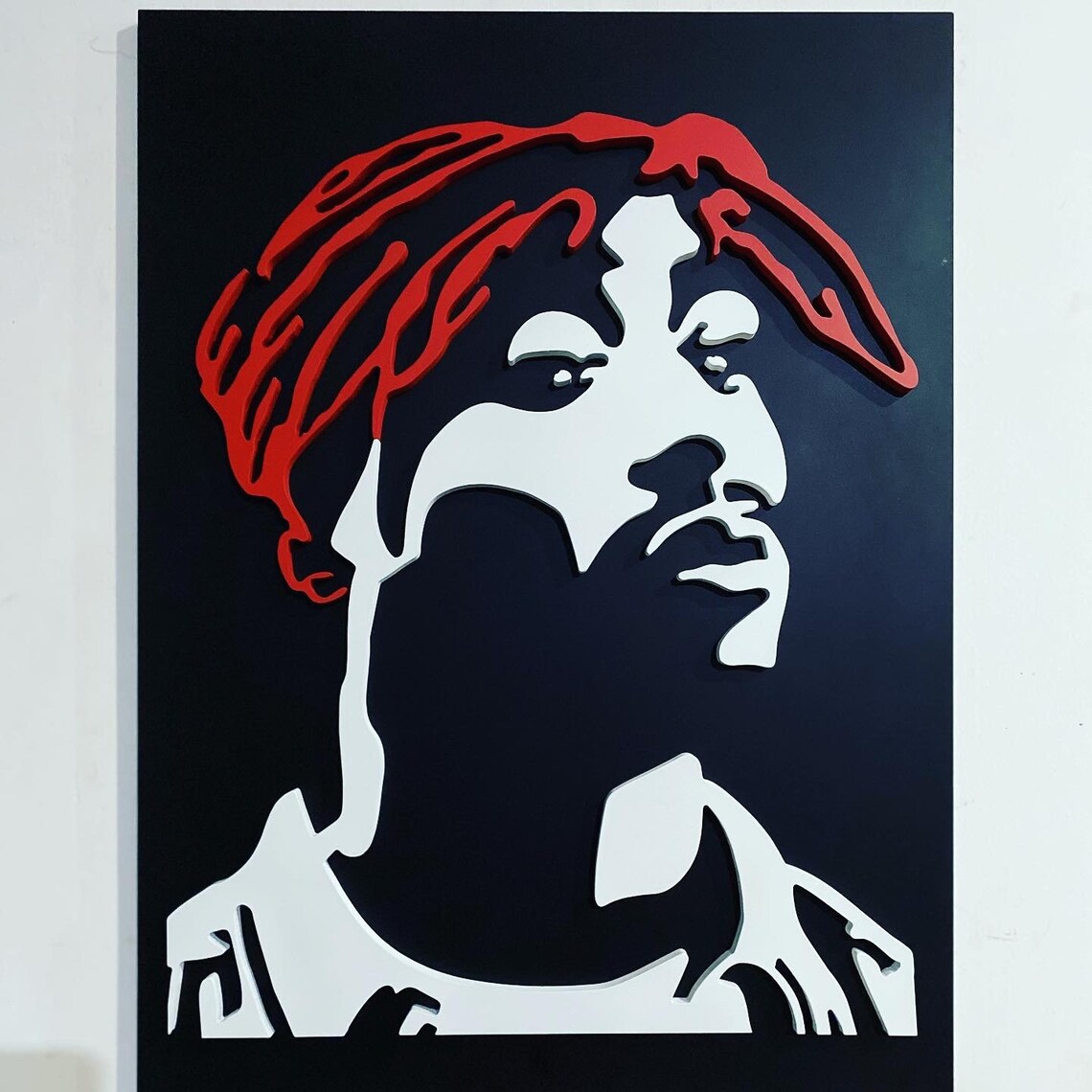 TUPAC , Tupac Wall Art, Metal Wall Decor, Livingroom Wall Art, Tupac ...