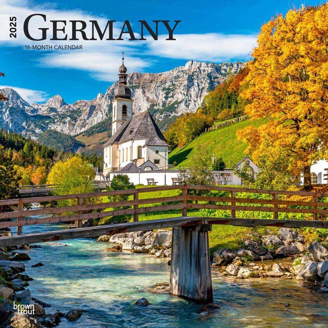 Germany 2025 12 X 24 Inch Monthly Square Wall Calendar - Etsy