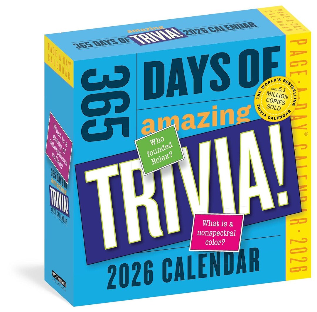 365 Days of Trivia 2026 Page-a-day Calendar - Etsy