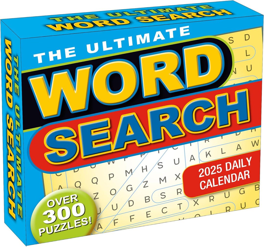 The Ultimate Word Search 2025 Boxed Daily Desk Calendar - Etsy