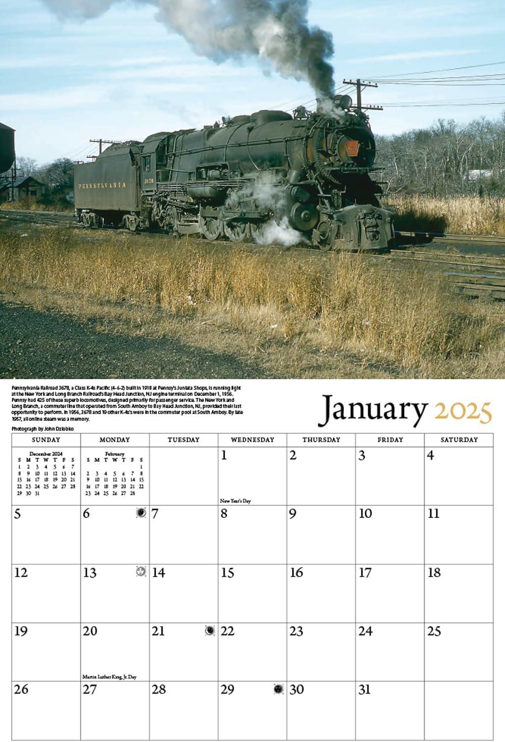 Pennsylvania Trains Railroad 2025 Wall Calendar - Etsy