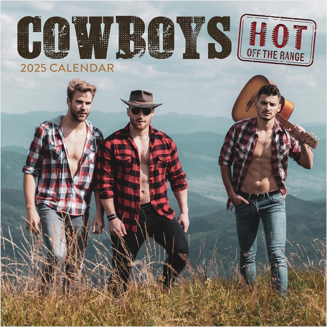 2025 Cowboys Wall Calendar Large Grids for Appointments and Scheduling ...
