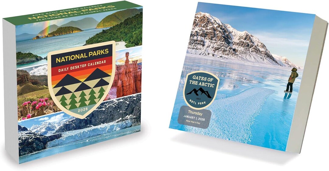 2026 National Parks Daily Desktop Calendar – Full-color Tear-off Pages ...