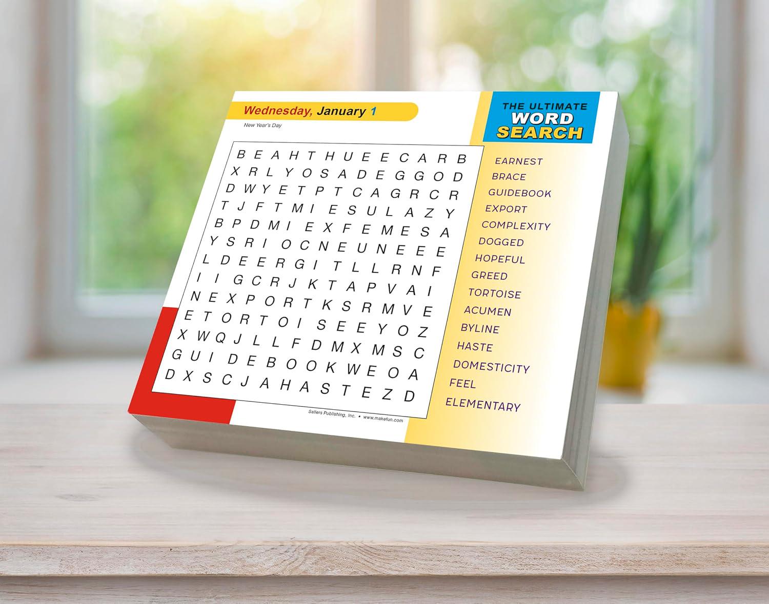The Ultimate Word Search 2025 Boxed Daily Desk Calendar - Etsy