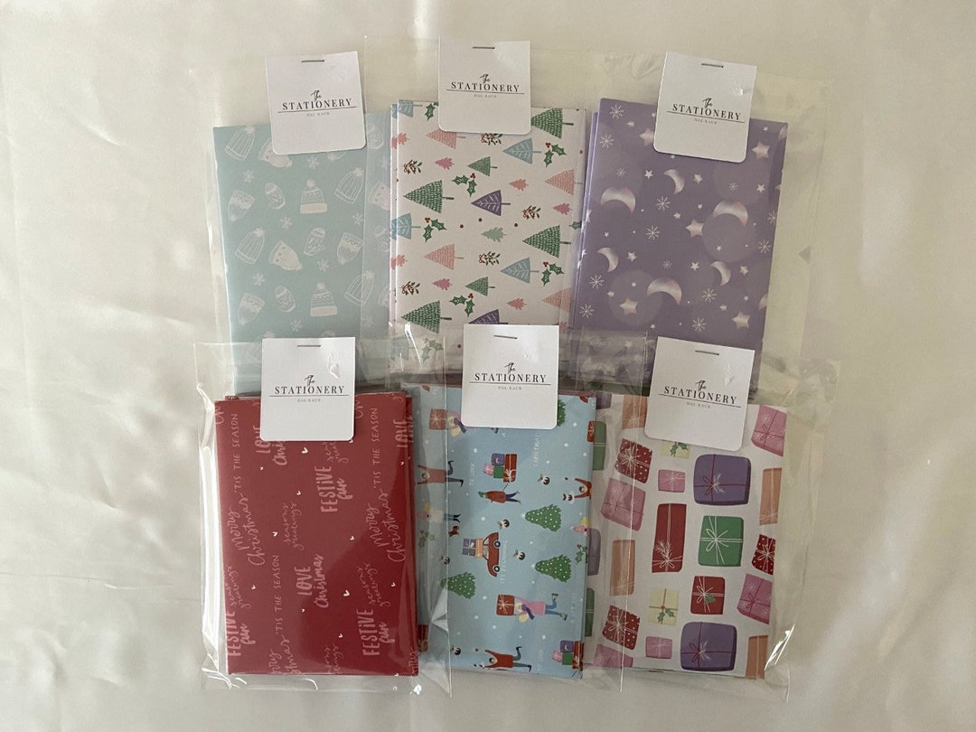 Cute Christmas Themed Envelope Sets - Etsy