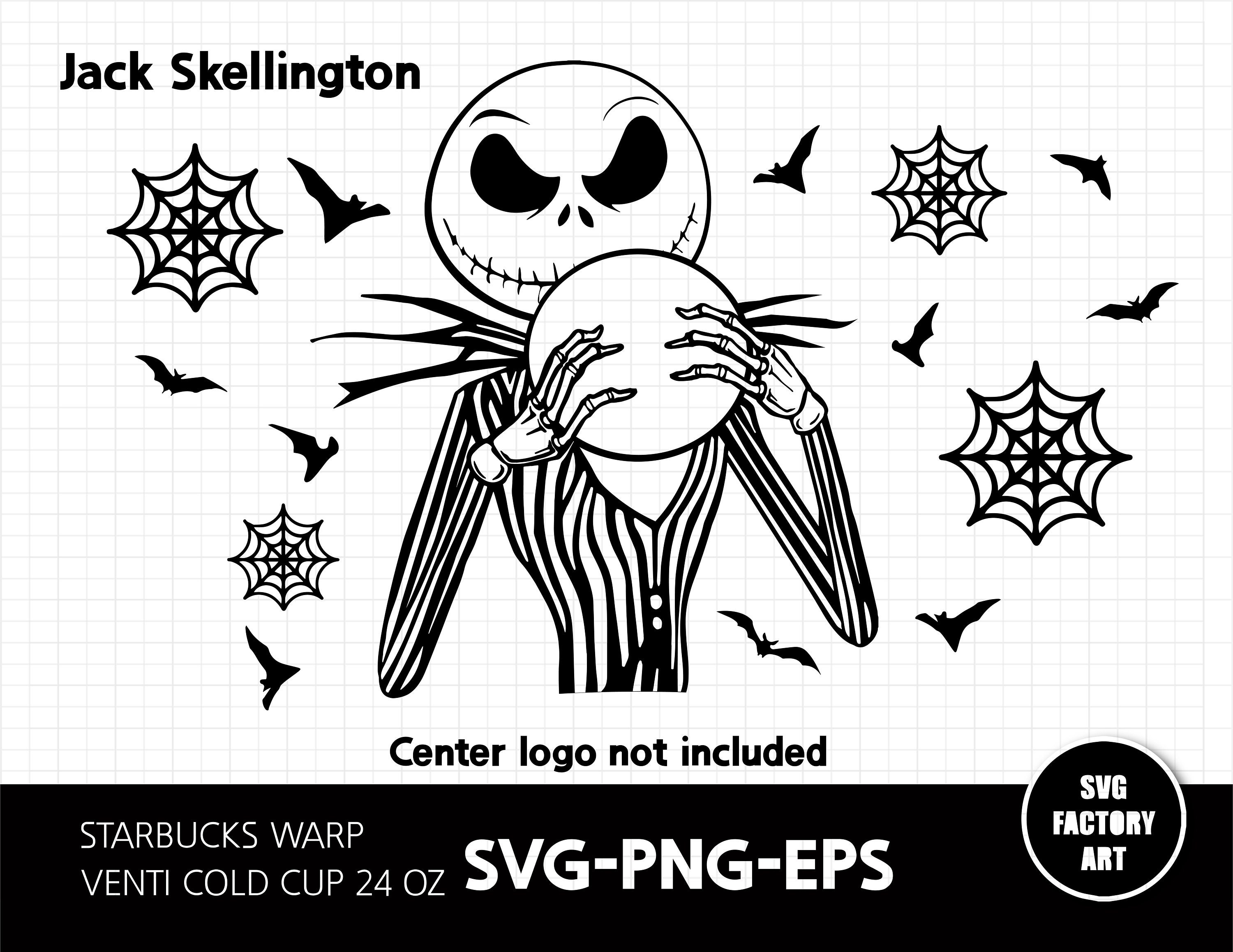 Jack Skellington Svg Jack and Sally Starbucks Cold Cup SVG, Full Wrap ...