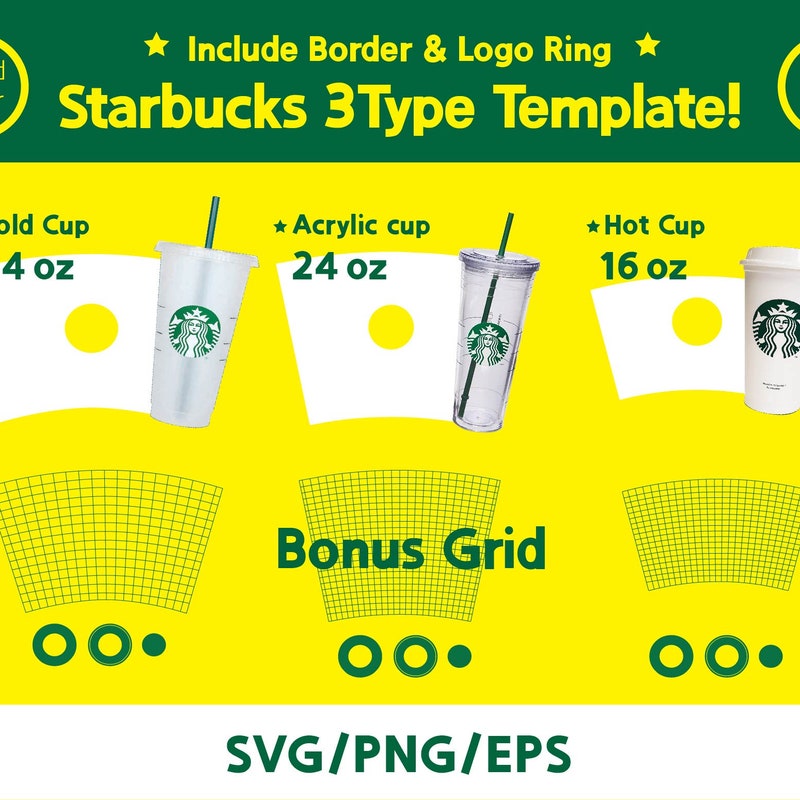 Starbucks Template - Etsy