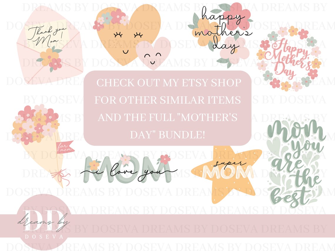 Happy Mother's Day PNG, Mothers Day Card Design, I Love You Mom ...