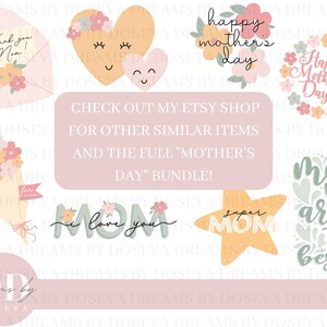 Happy Mother's Day PNG, Mothers Day Card Design, I Love You Mom ...