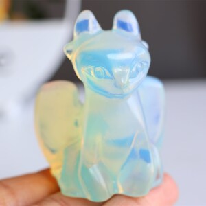 2.3inch Opalite Carved Light Fury,quartz Crystal Skull,light Fury ...