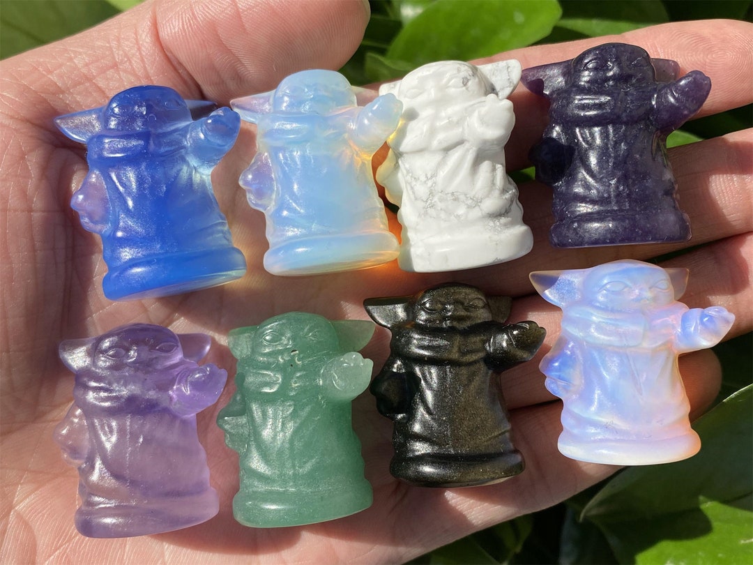 1.2 Natural Quartz Crystal Carved Aliens Skull,hand Carved Yoda Aliens ...