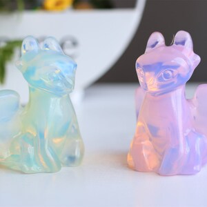 2.3inch Opalite Carved Light Fury,quartz Crystal Skull,light Fury ...