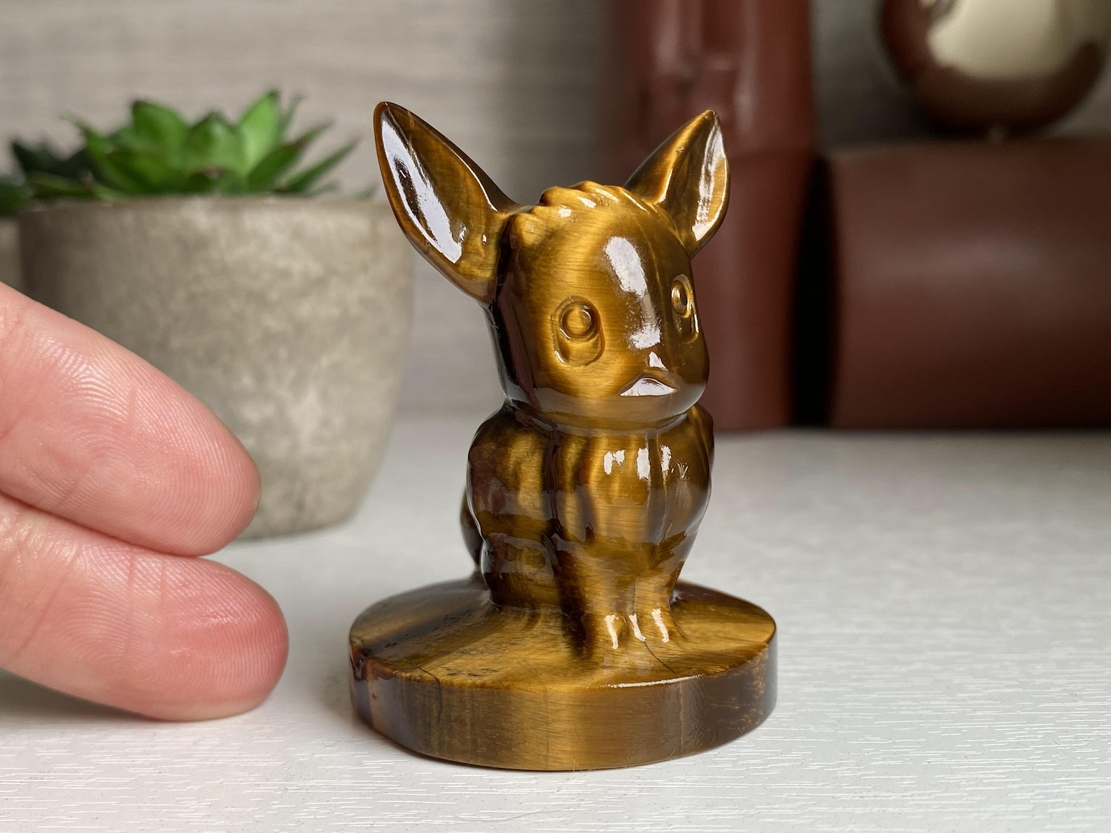 2.2 Natural Tiger's Eye Jasper Hand Carved - Etsy