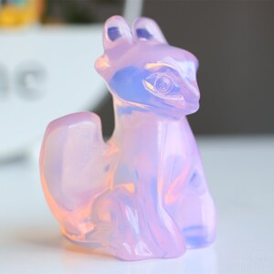 2.3inch Opalite Carved Light Fury,quartz Crystal Skull,light Fury ...